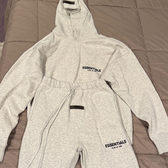 Fear of God | Shirts | Fear Of God Essentials Gray Hoodie And ...